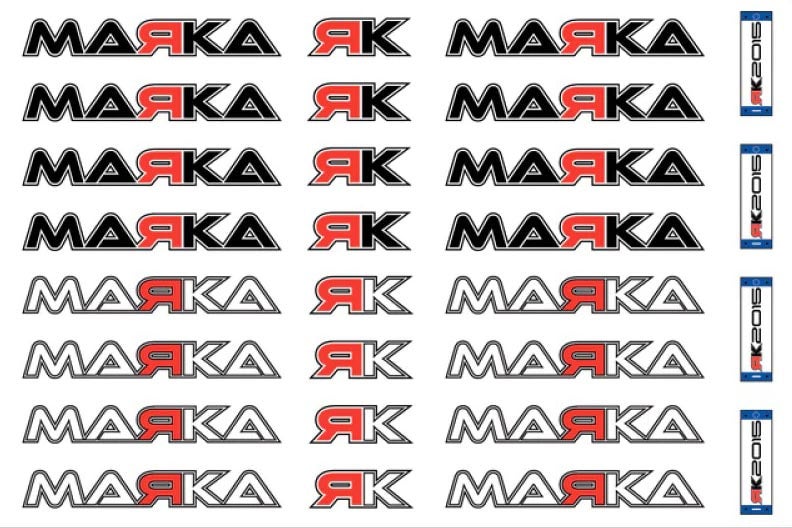 Marka Logo Stickers - Marka Racing | Wolfram RC