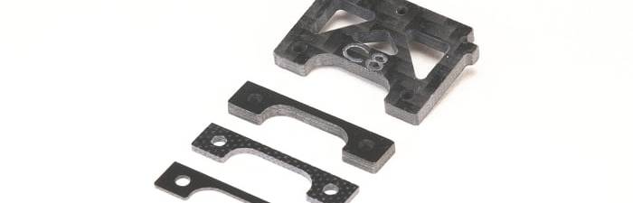 Carbon Fiber Adapters for BM001 Front Body Mount - PN Racing | Wolfram RC