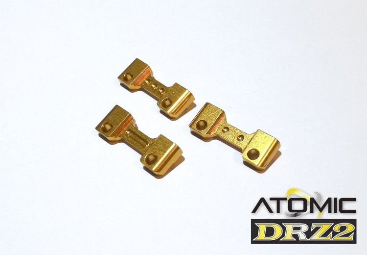 AMR, DRZ, DRZv2, MRT Aluminum Toe-In Block Set - Atomic | Wolfram RC
