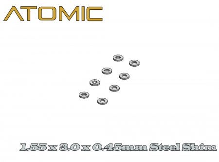 1.55 x 3.0 x 0.45mm Shims - Atomic | Wolfram RC