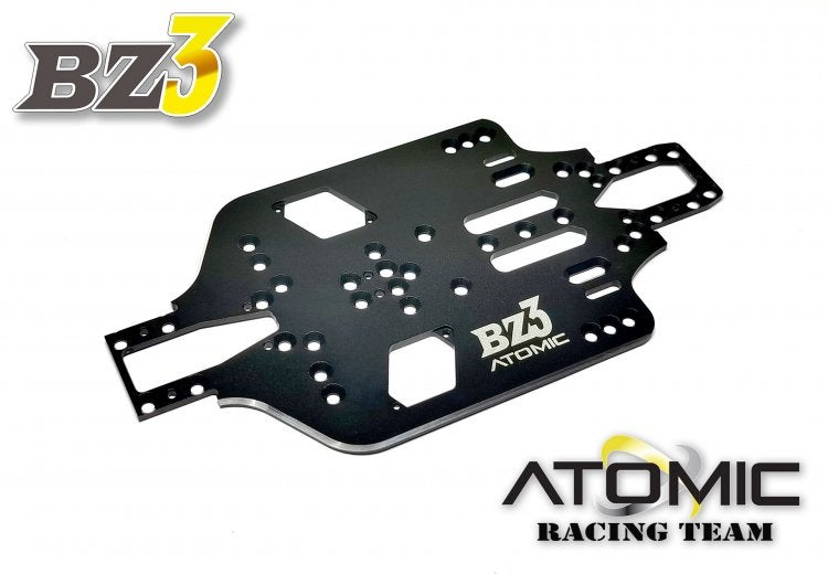BZ3 Wide Aluminum Chassis Plate - Atomic | Wolfram RC