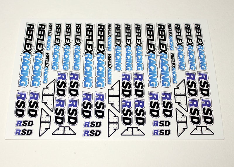 Sticker Sheet 4"x 6" - Reflex Racing | Wolfram RC