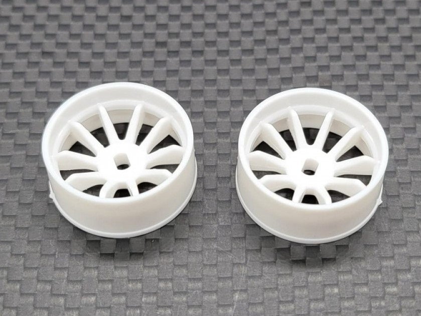 White Lightweight 10-Spoke Rims for AWD and RWD Drift Cars - GL Racing ...