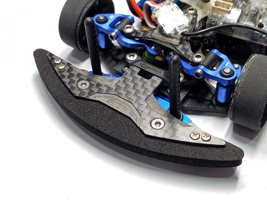 DXR Carbon Fiber Upper Bumper Plate w/ Foam - Race Unlimited | Wolfram RC