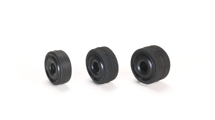 Flanged, Machine Cut Delrin 'Formula' Wheels - PN Racing | Wolfram RC