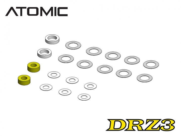 DRZ3 Shims For Wheels, Bearings, and Axles - Atomic | Wolfram RC