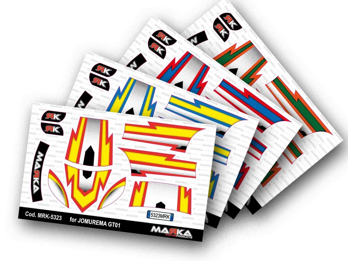 V2 Adhesive Sticker 'Skin' Sets for Jomurema GT01 - Marka | Wolfram RC