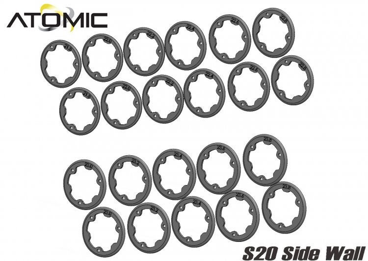 Complete Set of Side Walls for S20 Wheels - Atomic | Wolfram RC