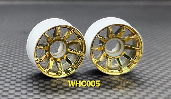 RWD Plated Machine-Cut Reinforced Wheels - GL Racing | Wolfram RC
