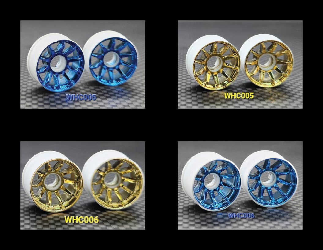 RWD Plated Machine-Cut Reinforced Wheels - GL Racing | Wolfram RC