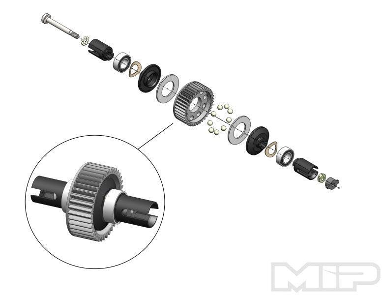 Ball Differential for Losi Mini-B, Mini-T 2.0 - MIP | Wolfram RC