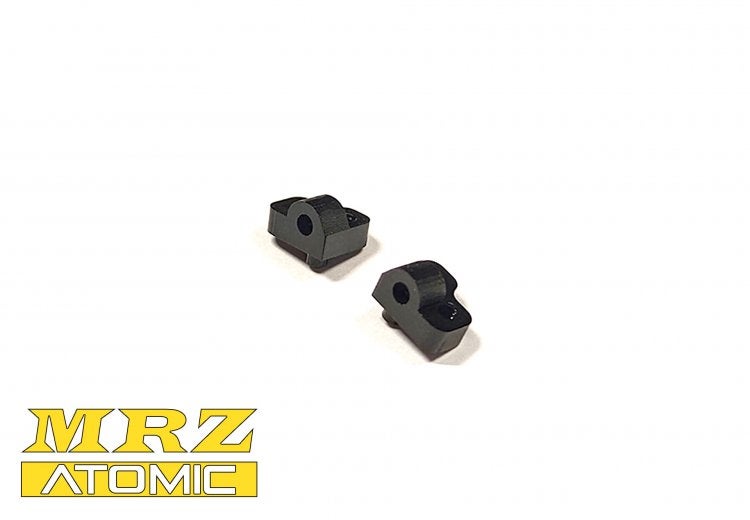 MRZ, MRT Lower Arm Mount (Aluminum, Black) - Atomic | Wolfram RC